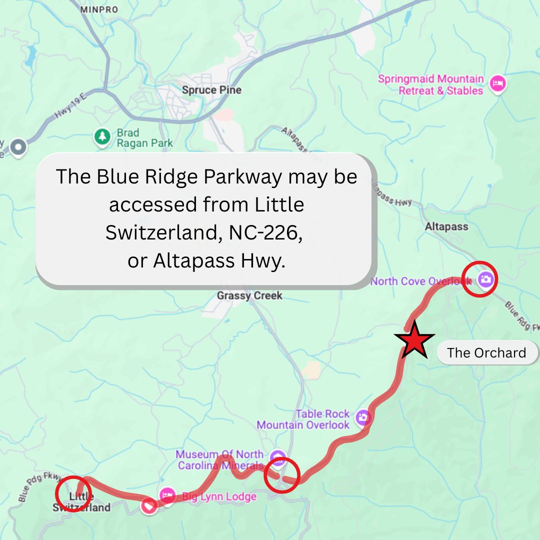 Directions to the Orchard – Altapass Orchard